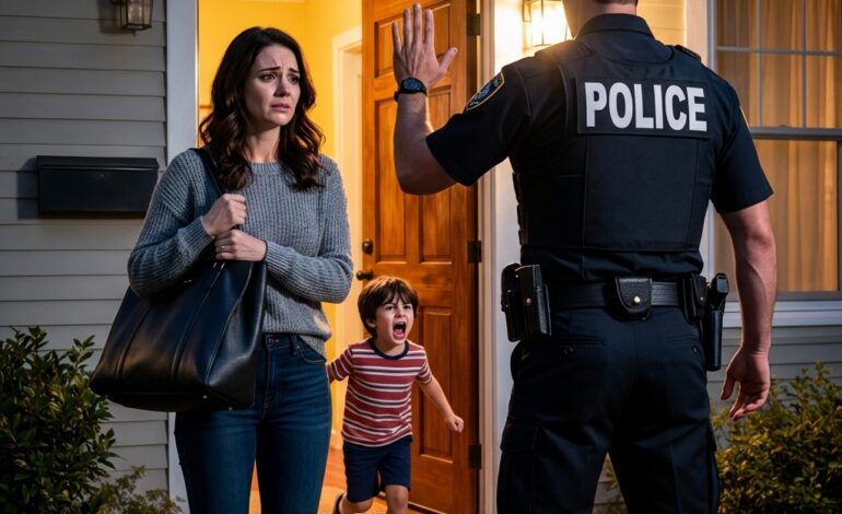 While heading home with my son, we were suddenly halted by a police ...